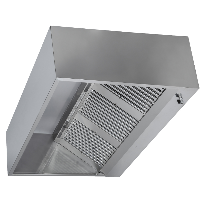 Hotte Cubique 900 Led Sans Moteur - Dynasteel KP 9/12L-LEDB-IMPEX - Fourniresto
