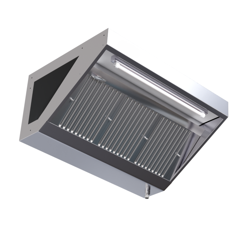Hotte Snack 900 Led Sans Moteur 1400Mm Dynasteel - Fourniresto