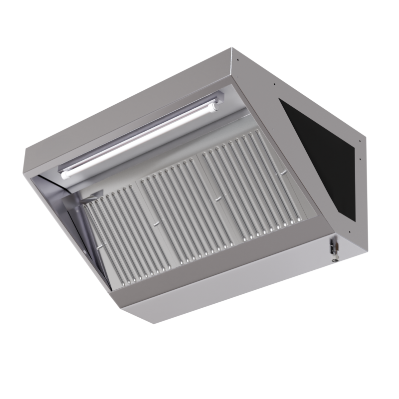 Hotte Snack 900 Led Sans Moteur 1400Mm Dynasteel - Fourniresto