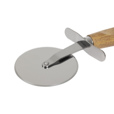 Roulette à Pizza en Acier Inox - Manche Bois 65 mm, Qualité Kitchen ...