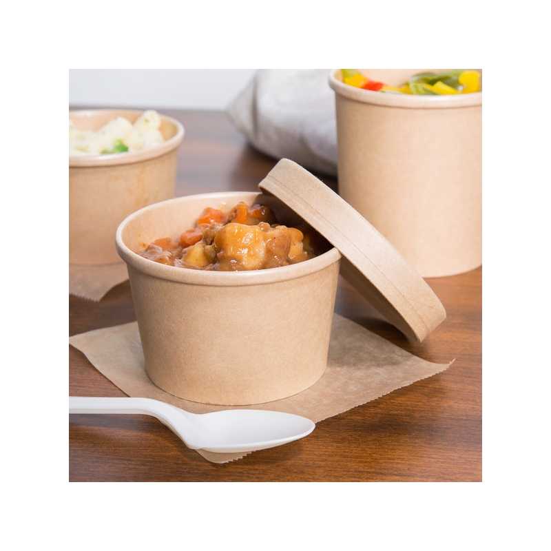 Pot en Carton - 240 ml - Lot de 50 - Fourniresto