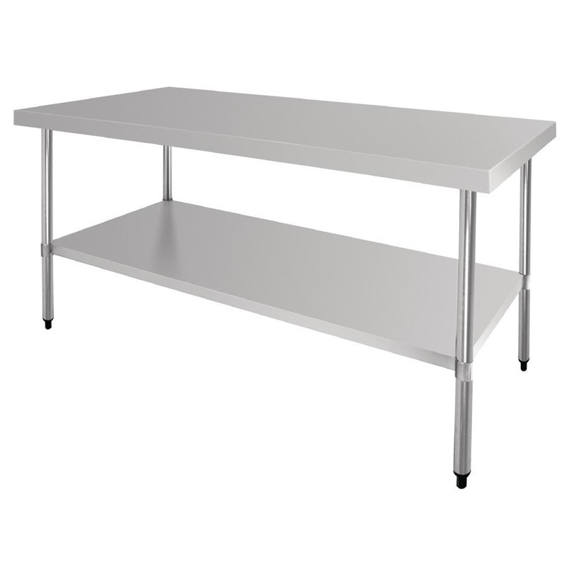 Table Inox Centrale 1200x550 avec Etagère - Distform - Fourniresto