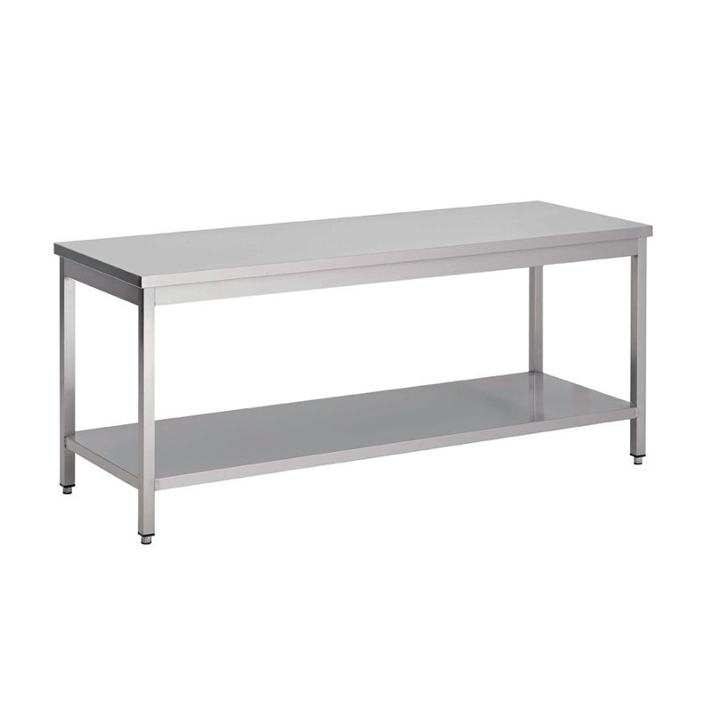 Table Inox avec Etagère - P 600 mm - L 1200 mm - Dynasteel - Fourniresto