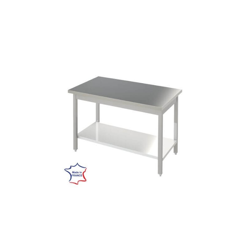 Table Inox avec Etagère - P 600 mm - L 1200 mm - Dynasteel - Fourniresto