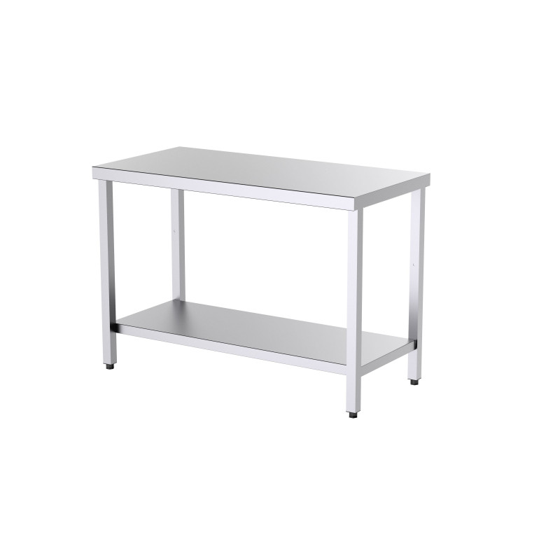 Table Inox Centrale 1500x700 avec Etagère - Distform - Fourniresto