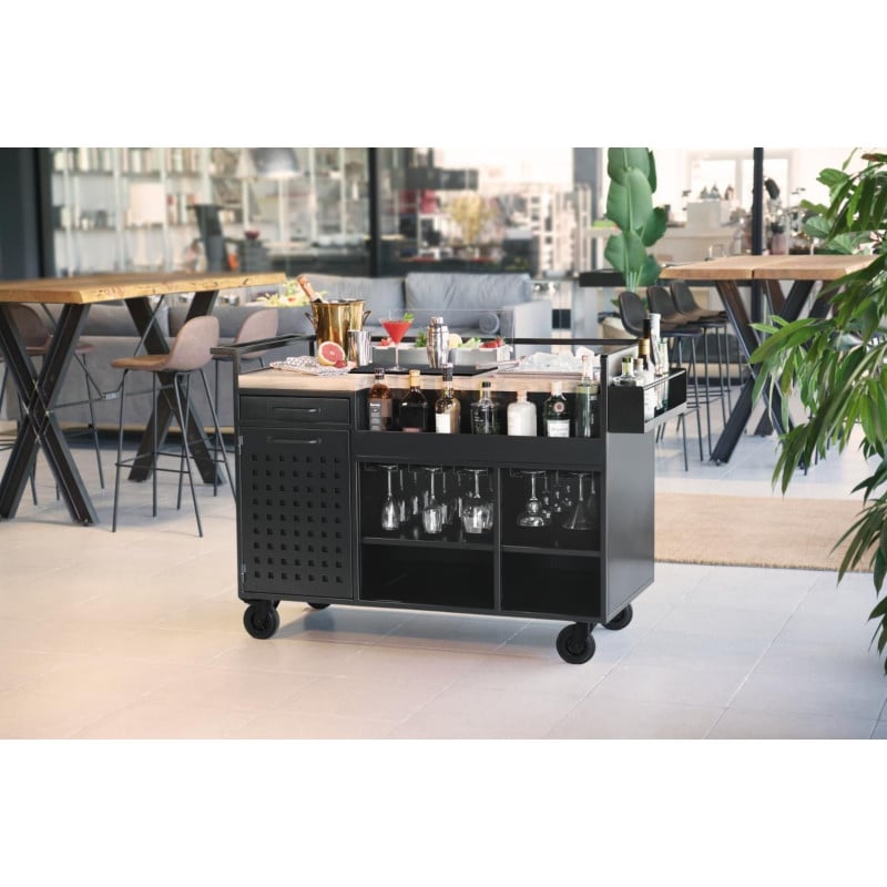 Chariot à Cocktails avec Zone de Travail - Pujadas - Fourniresto