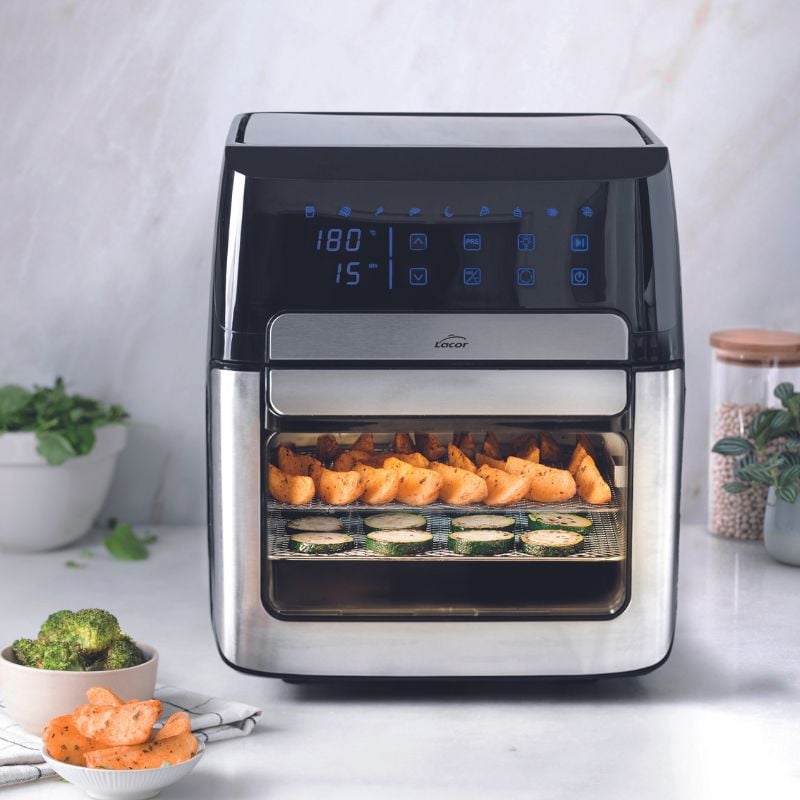 Friteuse Air Fryer avec Grille pour Four - 12 L - 1700 W| Cuisine saine ...